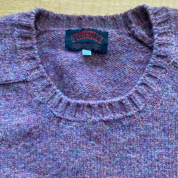 O’Connells | Sweaters | Oconnells Marled Purple Shetland Wool Crewneck ...